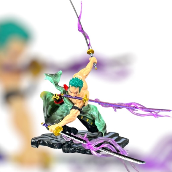 Toys | One Piece Roronoa Zoro Anime Figure Wano Arc Three Sword Style ...
